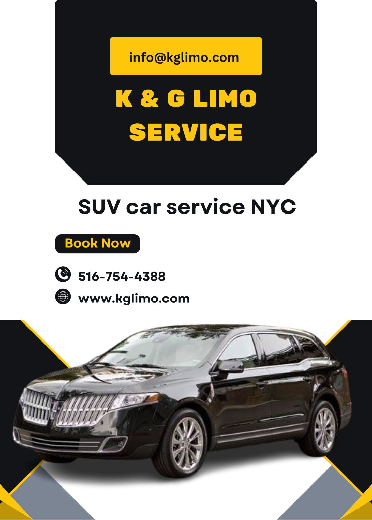 SUV Car Service NYC to CT | Private Travel with K & G Limo Service